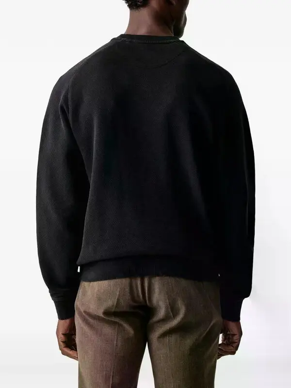 Guess Logo-embroidered Crew-neck Sweatshirt