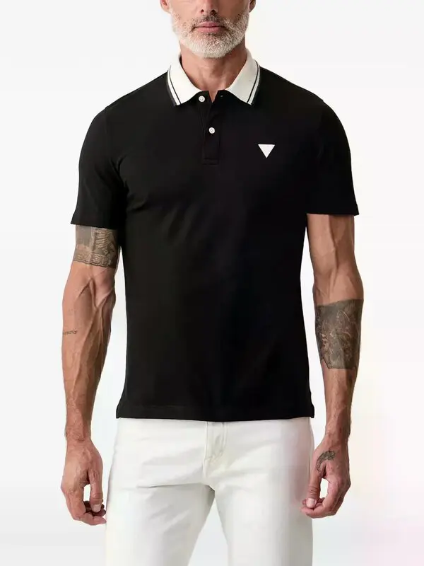 Guess Logo-patch Polo Shirt