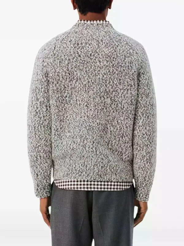 Lacoste Mercerized Knit Wool Sweater