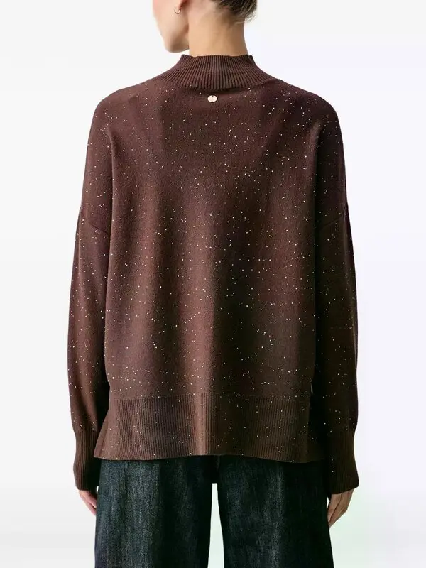 Joseph Ribkoff Sequin-embellished High-neck Sweater