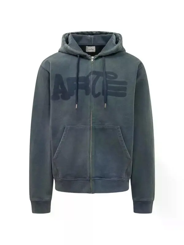 ARTE ANTWERP Logo-print Zip-up Hoodie