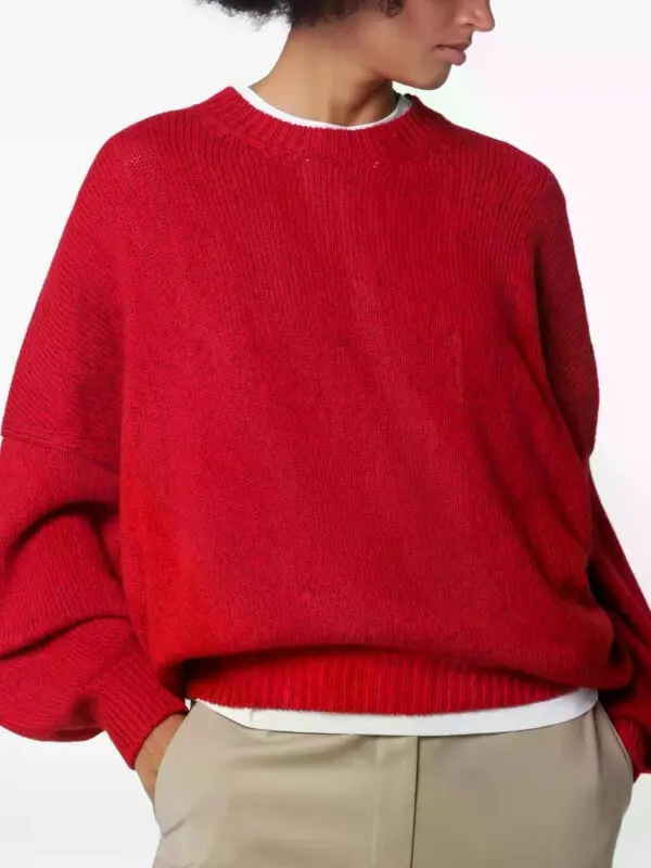 CORDERA Ribbed-knit Dropped-shoulder Sweater