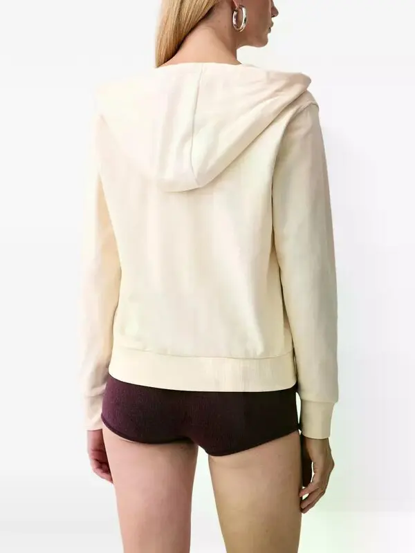 Guess Sofia Logo-embroidered Zip-up Hoodie
