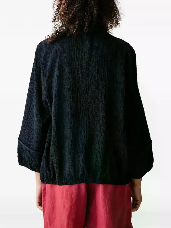 Joseph Ribkoff Crinkled-finish Zip-up Jacket