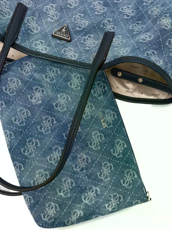 Guess Victtoria Monogram Quilted Shoulder Bag