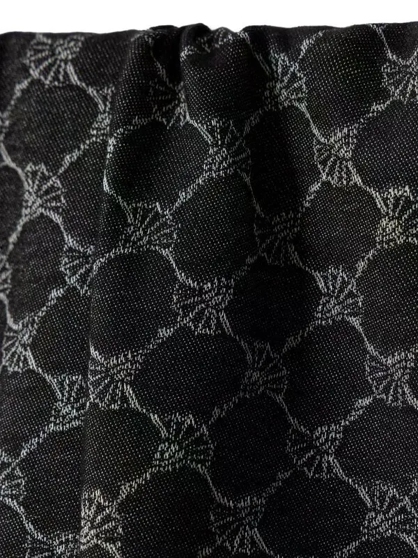 JOOP! Fabio Monogram-pattern Fringed Scarf