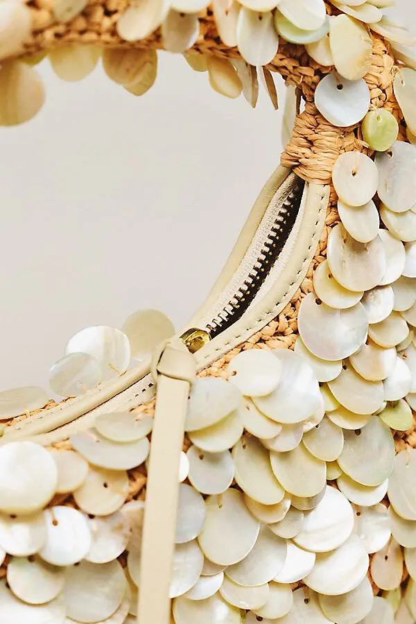 BTB LOS ANGELES Iris Shell Hobo Bag - Ivory