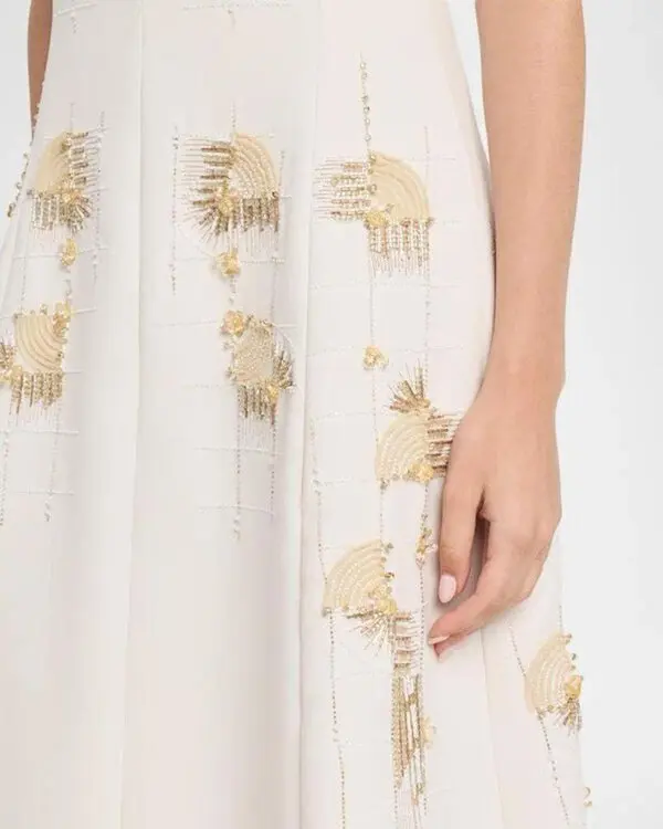 Bibhu Mohapatra Stone Cady Strapless Dress