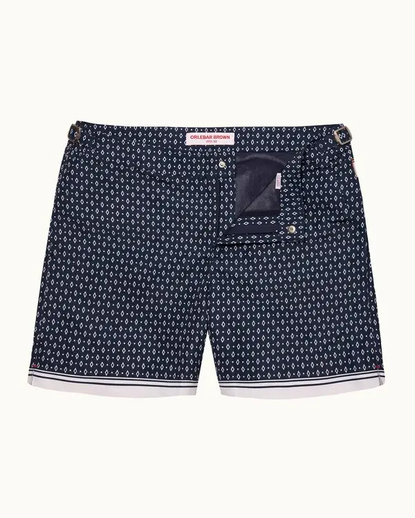 Orlebar Brown Forma Border Tailored Swim Shorts In Night Iris - Blue