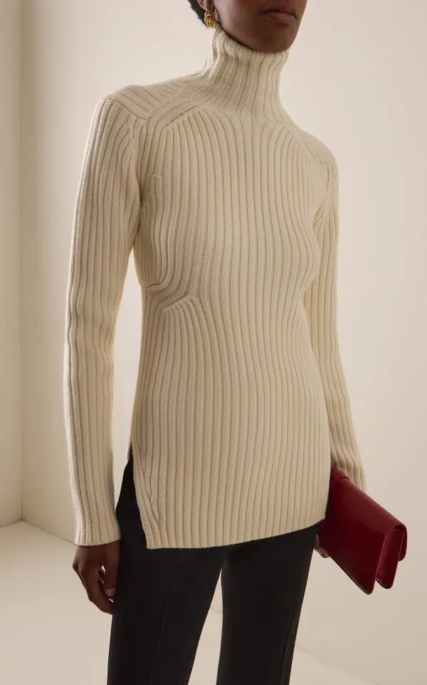 TOTEME Twisted Rib-knit Wool Sweater
