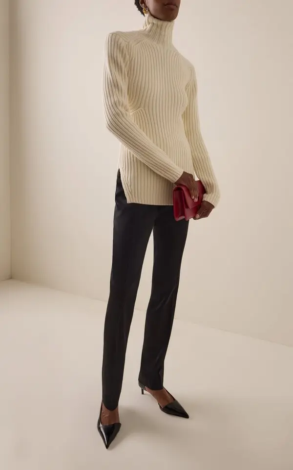 TOTEME Twisted Rib-knit Wool Sweater