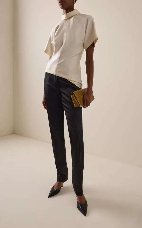 TOTEME Slim-leg Satin Pants