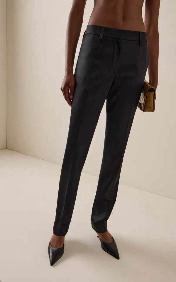 TOTEME Slim-leg Satin Pants