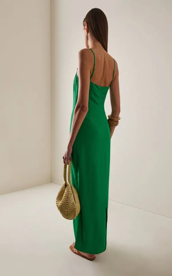 LA PORTE Melrose Crepe Maxi Dress