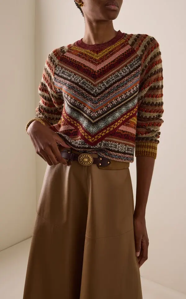 Etro Rosette Suede Belt