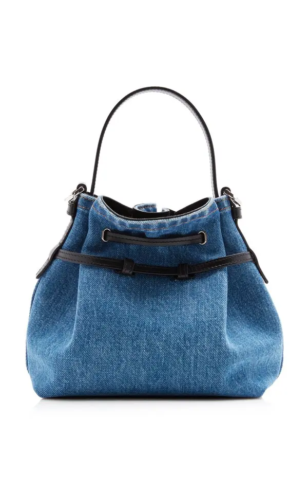 Givenchy Voyou Mini Denim Bucket Bag