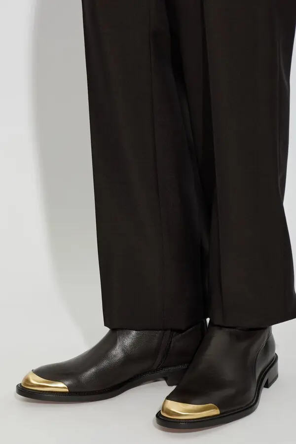 Versace Leather Ankle Boots ‘primo