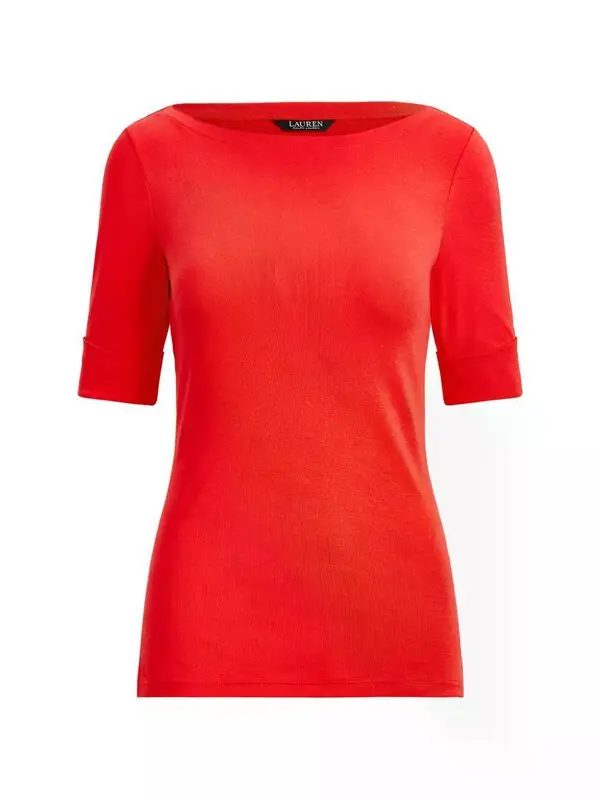 Ralph Lauren Boat-neck Top - Red