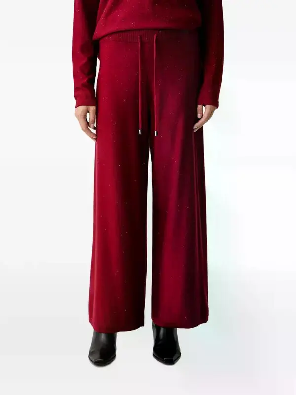 Joseph Ribkoff Sequin-embellished Drawstring-waist Trousers