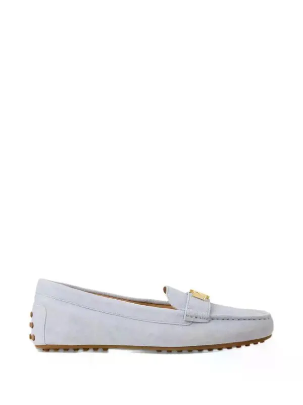 Ralph Lauren Barnsbury Logo-plaque Suede Loafers