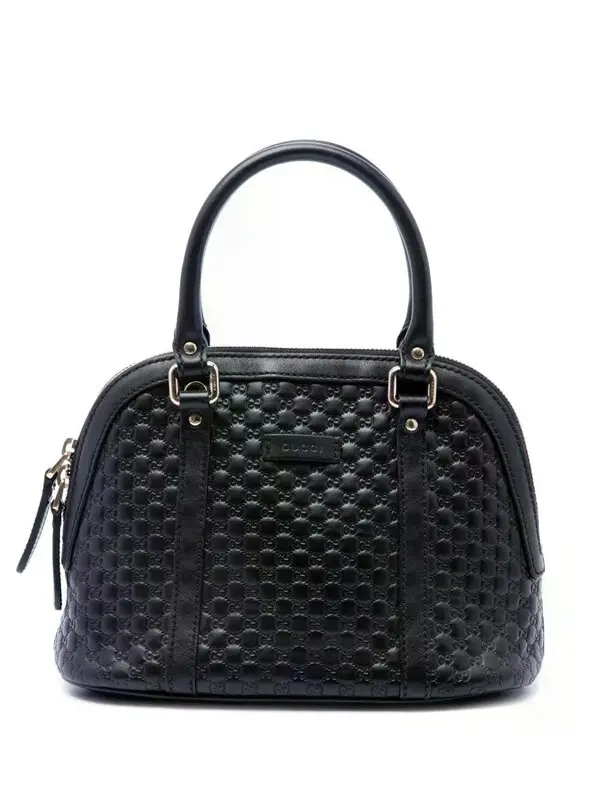 Gucci 2016-2026 Mini Microguccissima Dome Satchel - Black