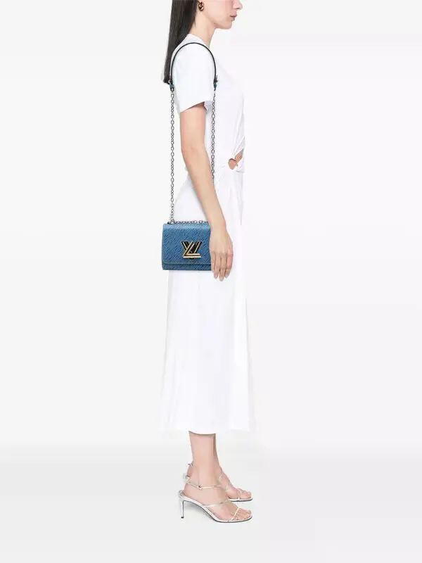 LOUIS VUITTON 2016 Epi Denim Twist Mm Crossbody Bag