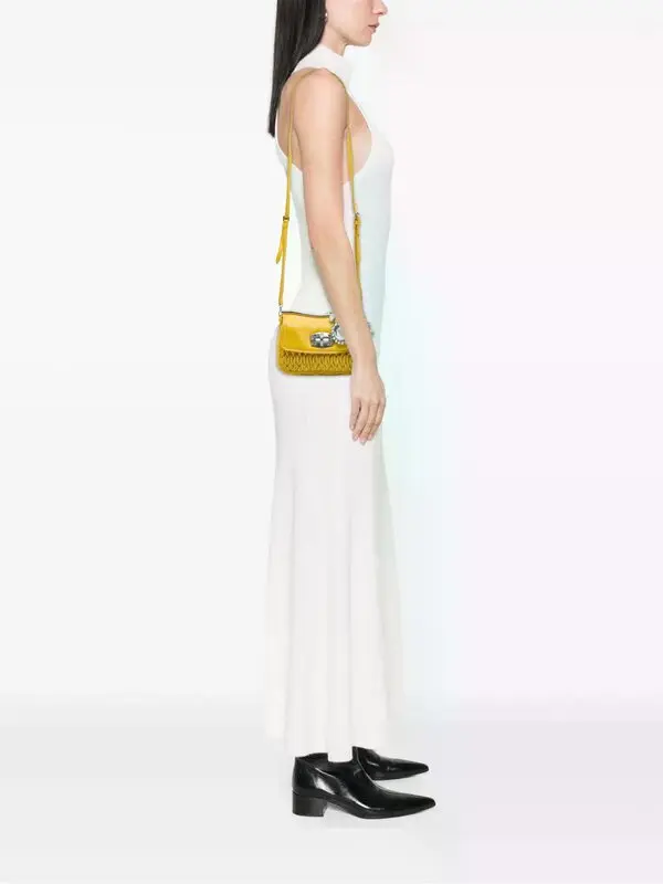 Miu Miu 2010-2026 Matelasse Nappa Crystal Frame Flap Satchel