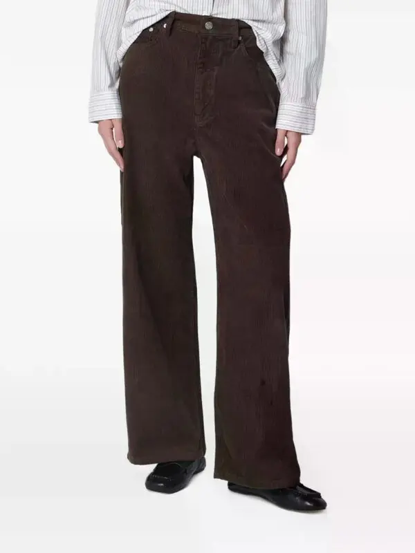 DUNST Wide-leg Corduroy Trousers