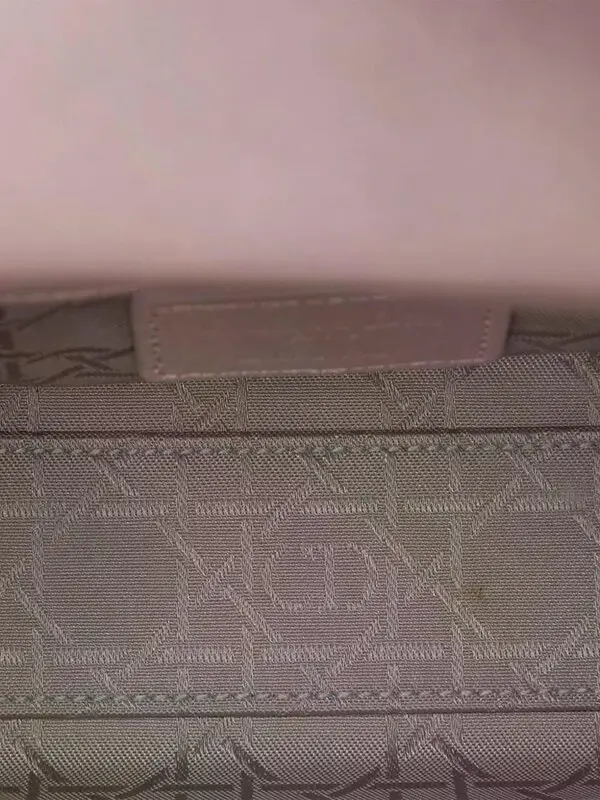 Dior 2017 Mini Pearlescent Lambskin Cannage Lady Satchel