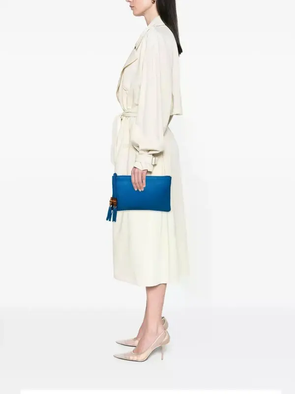 Gucci 2000-2015 Calfskin Bamboo Clutch Bag