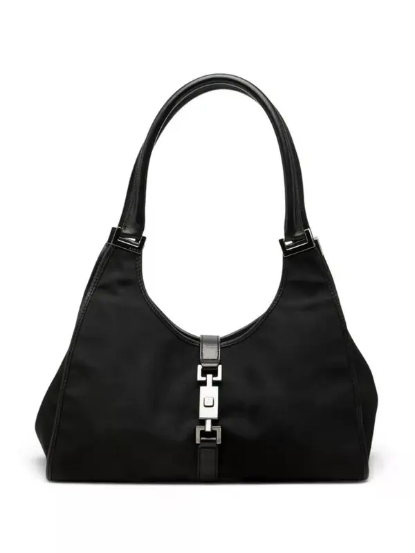 Gucci 2000-2015 Nylon Jackie Bardot Shoulder Bag - Black