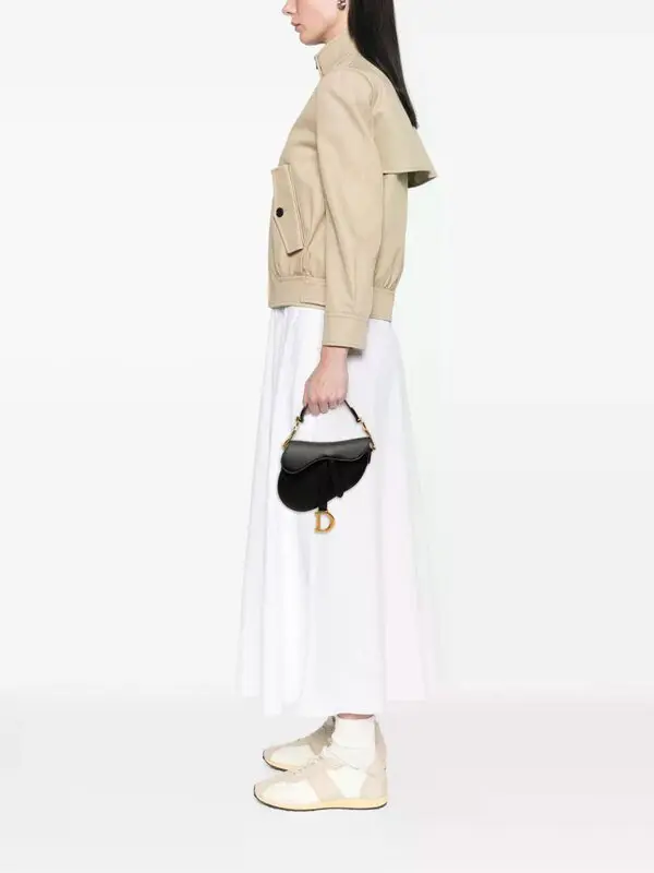 Dior 2019 Mini Grained Calfskin Saddle Bag Satchel