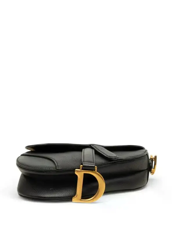 Dior 2019 Mini Grained Calfskin Saddle Bag Satchel