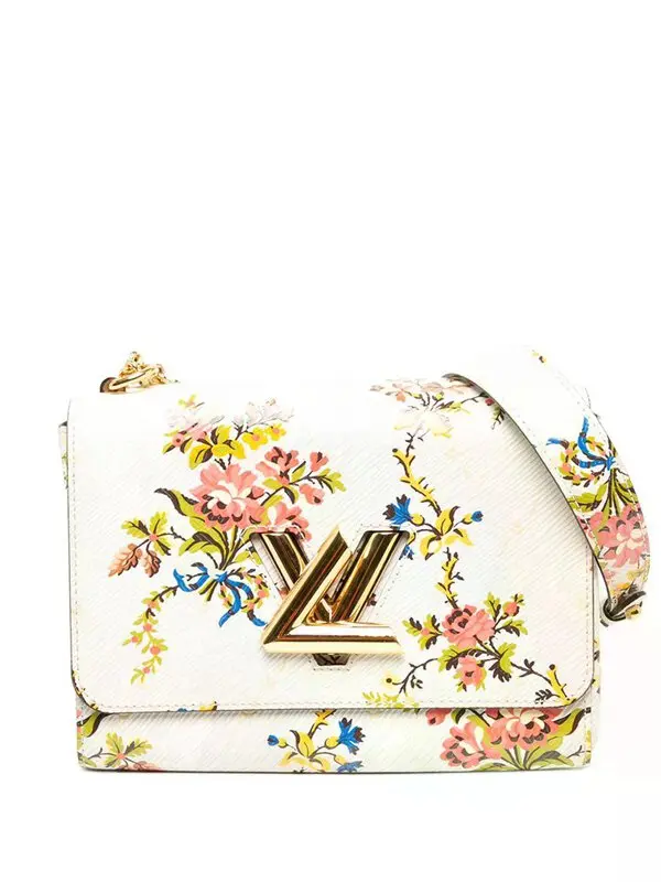 LOUIS VUITTON 2018 Epi Romantic Blossoms Twist Mm Crossbody Bag - White