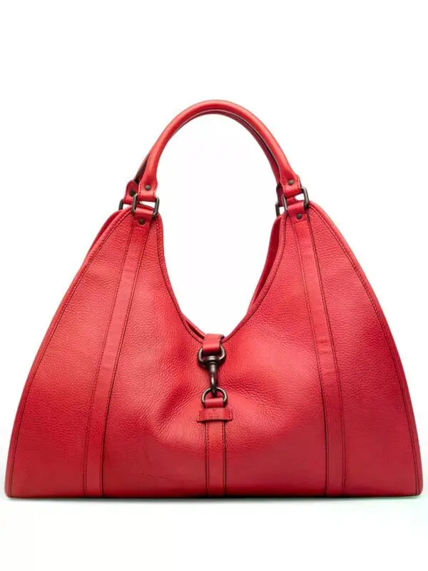 Gucci 2000-2015 Calfskin Jackie Joy Bardot Shoulder Bag - Red
