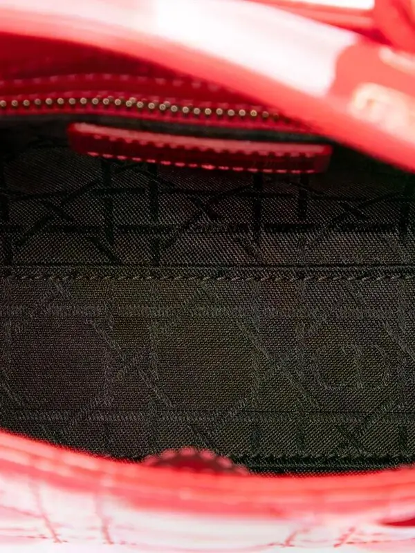 Dior 2015 Mini Patent Cannage Lady Satchel