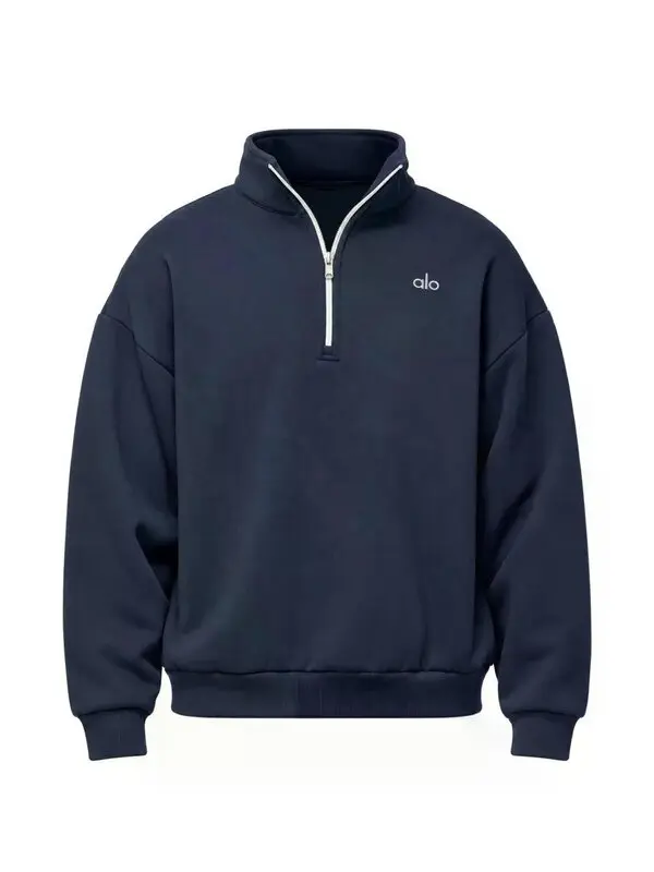Alo Yoga Accolade Quarter-zip Sweatshirt - Blue
