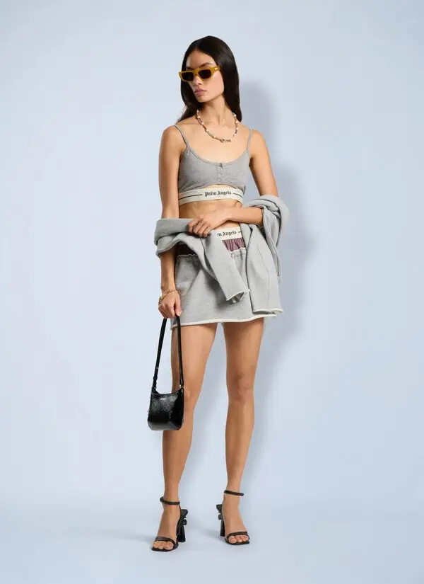 Palm Angels Classic Logo Double Layered Skirt