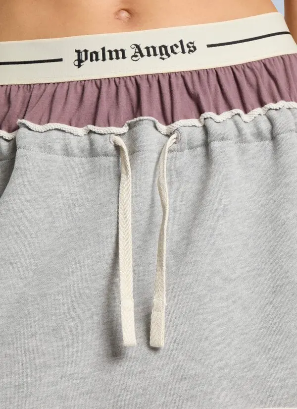 Palm Angels Classic Logo Double Layered Skirt