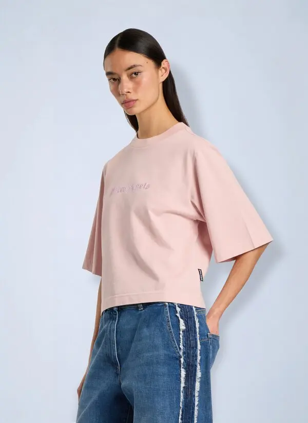 Palm Angels Rhinestone Boxy Tee