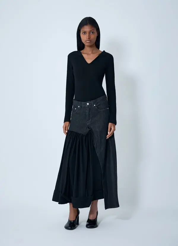 Yohji Yamamoto Lace-up Wool Sweater
