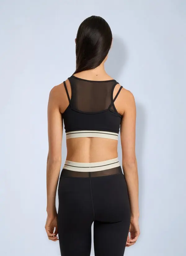 Palm Angels Logo Mix Layer Active Top