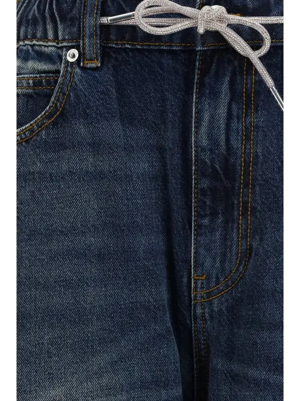 Alexander Wang Balloon Jogger Pants With Crystal Drawstring