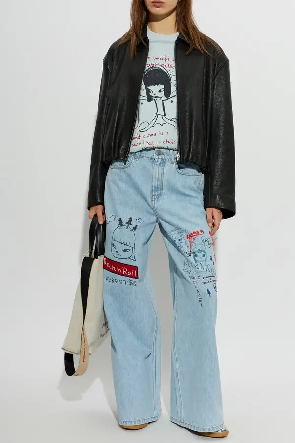 Stella McCartney Yoshitomo Nara × Long-sleeve T-shirt