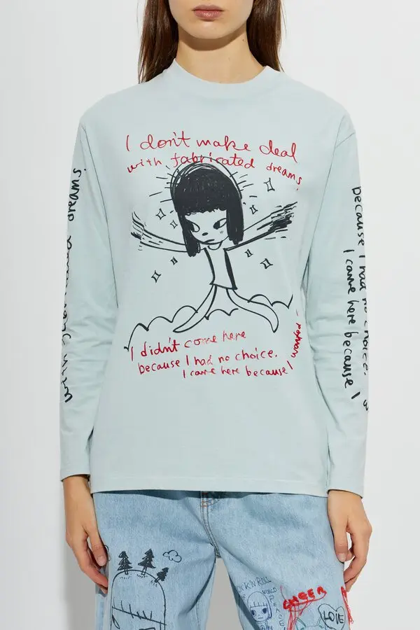Stella McCartney Yoshitomo Nara × Long-sleeve T-shirt