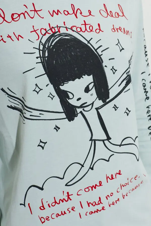 Stella McCartney Yoshitomo Nara × Long-sleeve T-shirt