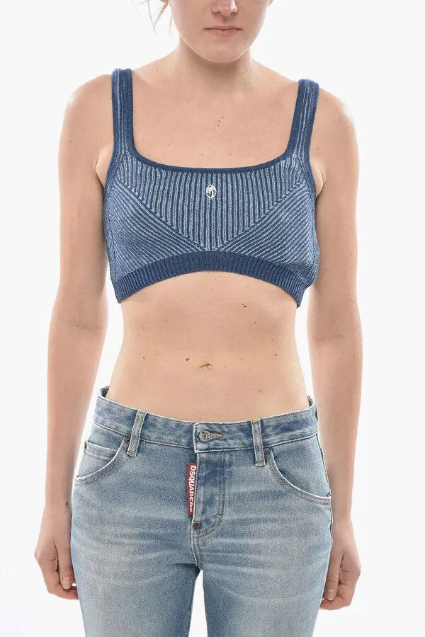 Palm Angels Sleeveless Crop Top