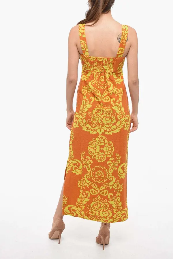 ALEMAIS Alby Floral-print Midi Dress