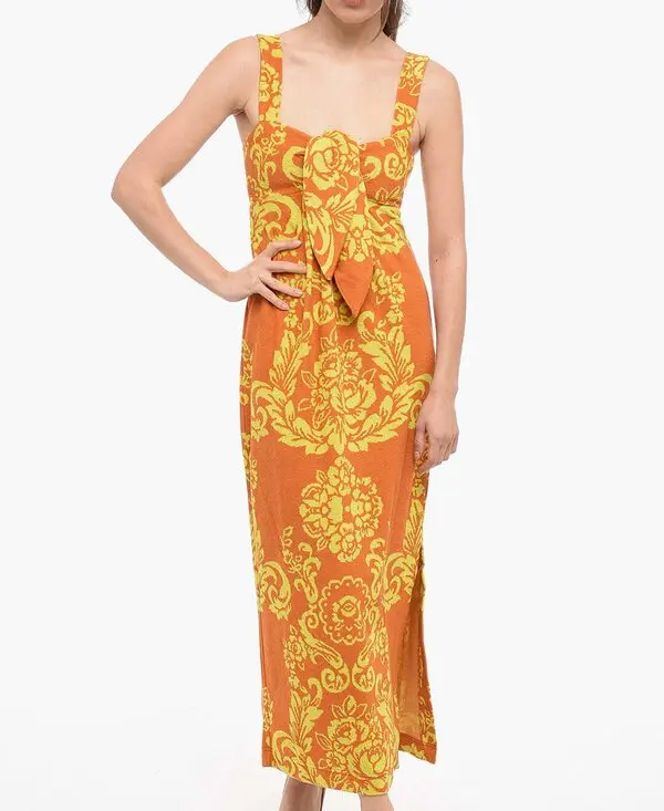 ALEMAIS Alby Floral-print Midi Dress