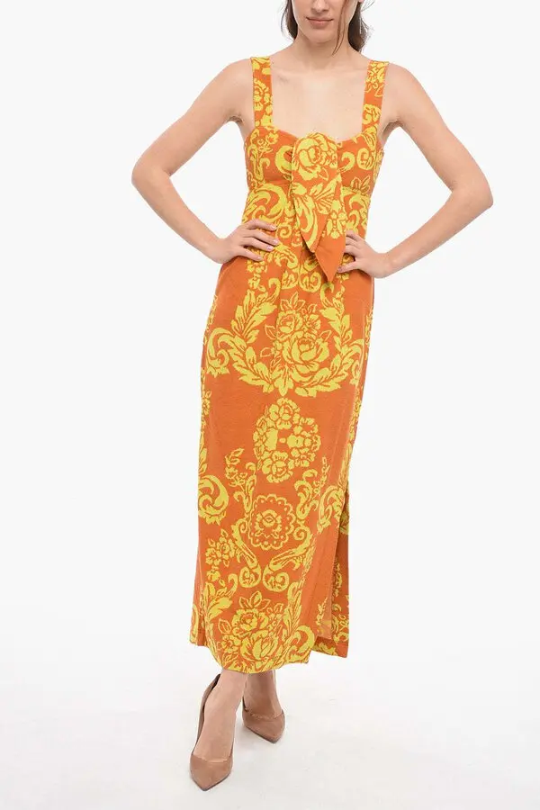 ALEMAIS Alby Floral-print Midi Dress